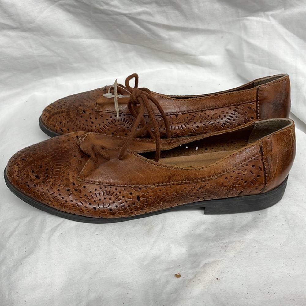 Vintage Romano Made In Brazil Leather Loafers Ladies … - Gem